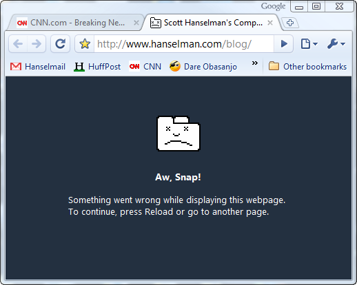 Microsoft IE8 and Google Chrome - Processes are the New Threads - Scott Hanselman's Blog